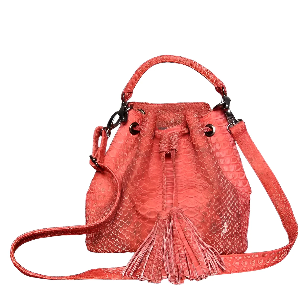 Red Bucket Bag - Bee In Style