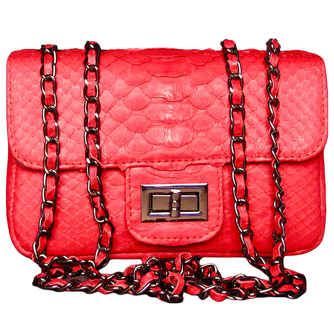 Red Flap Bag SMALL - Bee In Style